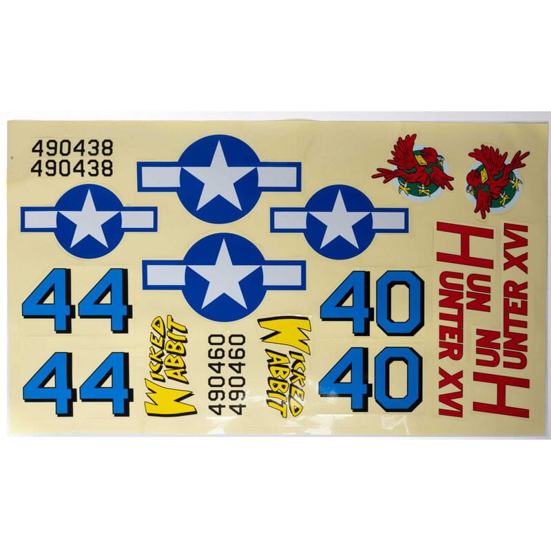 Hangar 9 Decal Set: Fun Scale P-47 Thunderbo