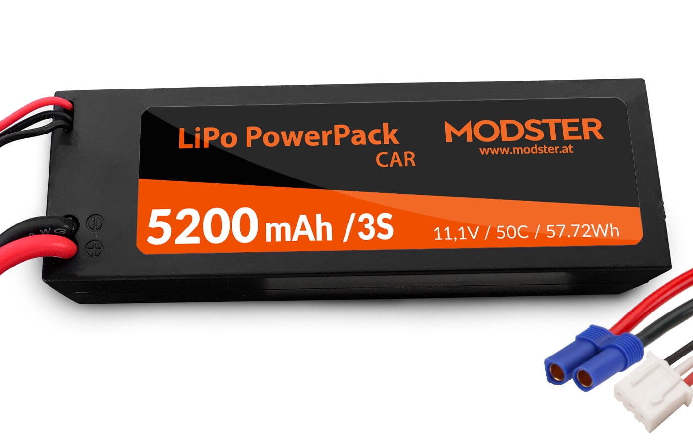 Lipo Akku 3S 11,1V 5200mAh 50C EC5 PowerPack