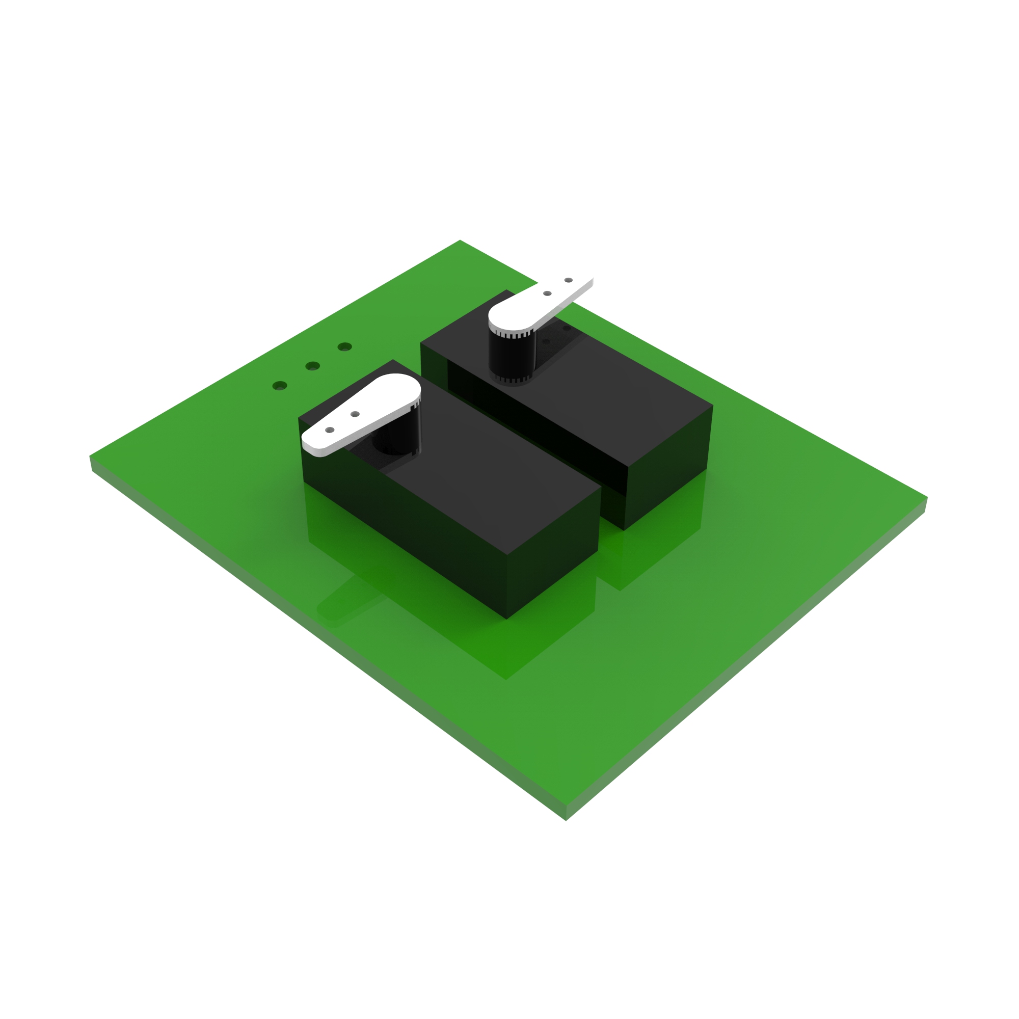 Empfänger-Gyro-Board mit Servo MDX BF 109 E