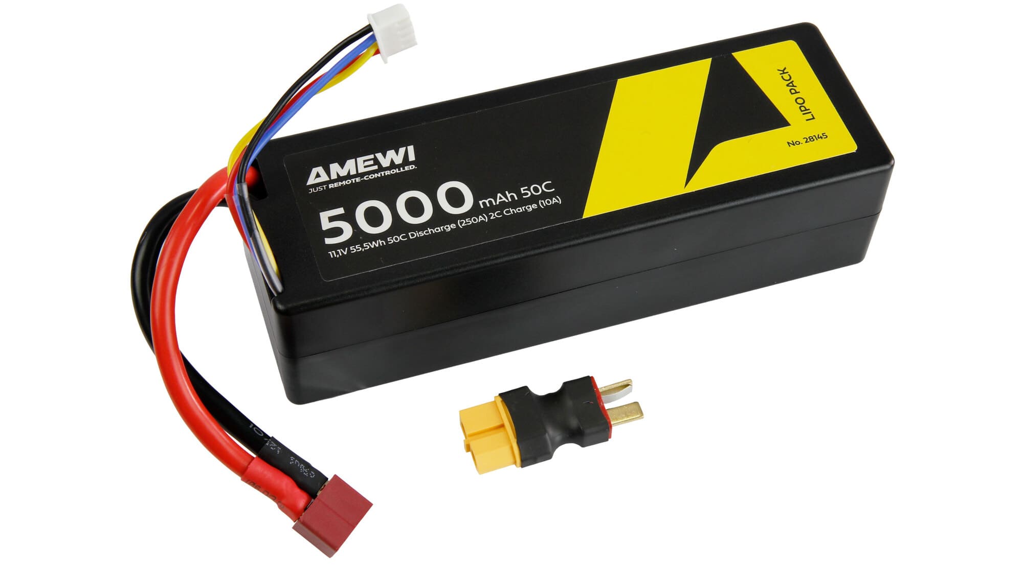 Amewi LiPo Akku 3S 11,1V 5000mAh 50C Hardcase T-Plug + XT60