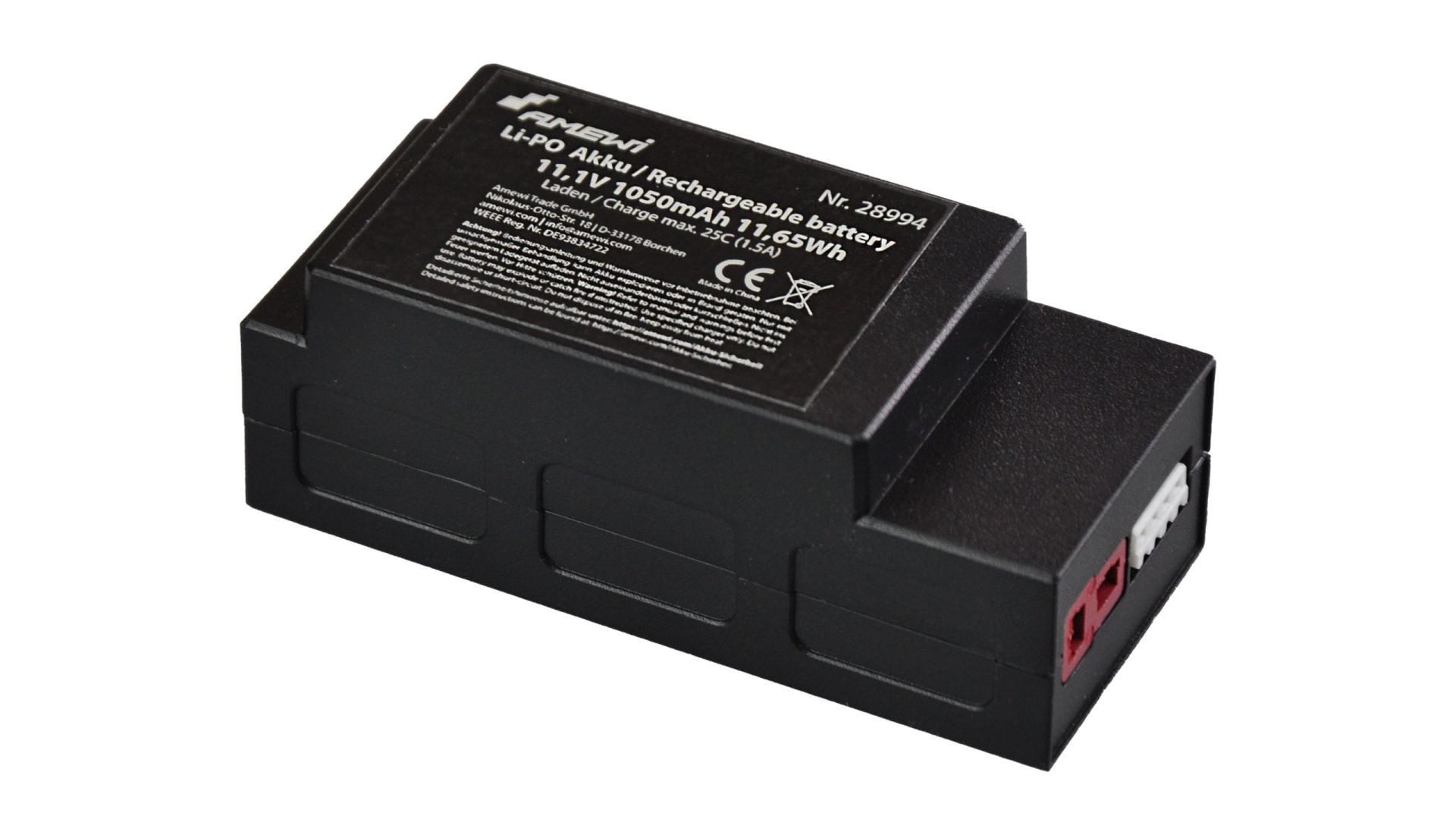 Amewi LiPo Akku 3S Hardcase für Hyper Go bru