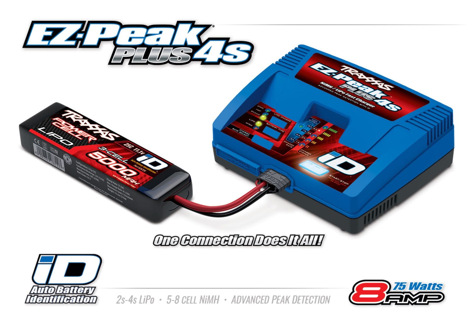 Traxxas EZ-Peak Plus 4s Ladegerät 8A iD LiPo NiMH
