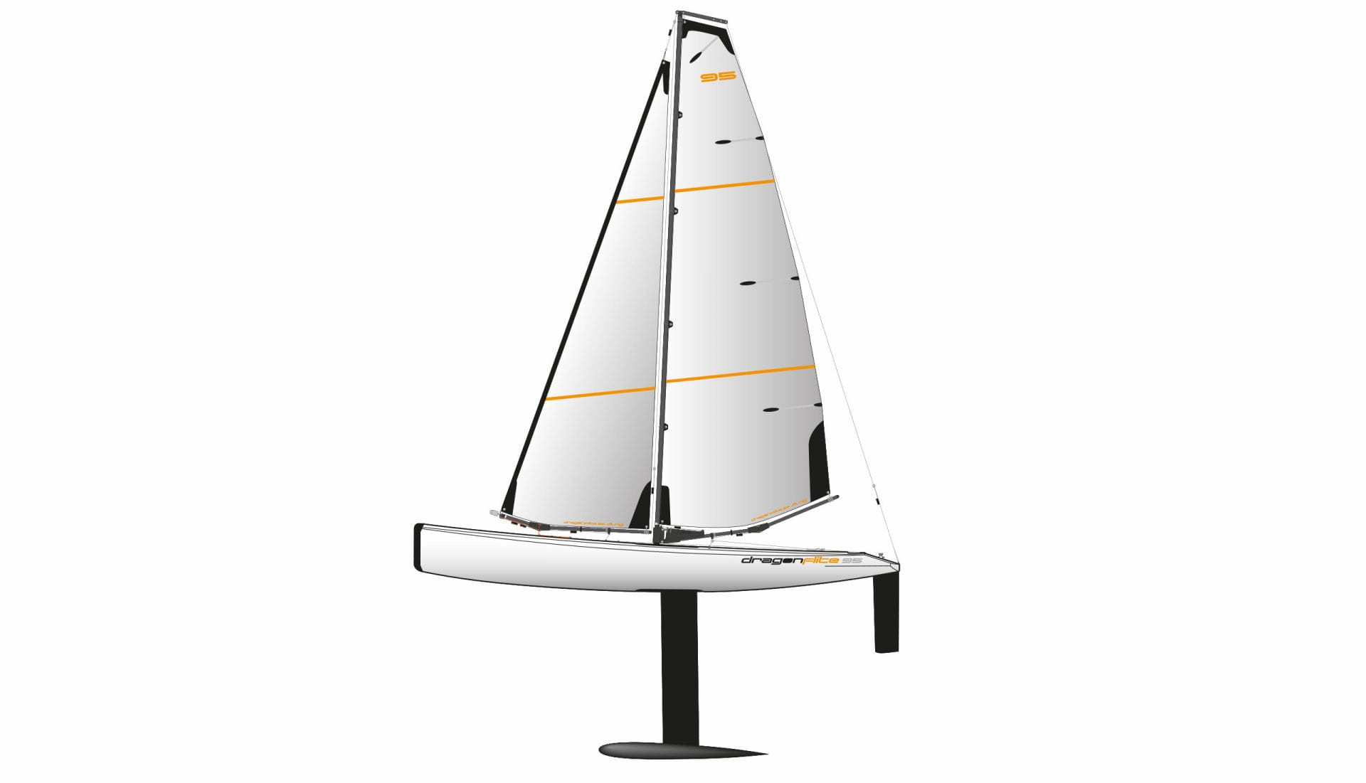 Amewi RC Boot DragonFlite 95 Renn-Segelboot