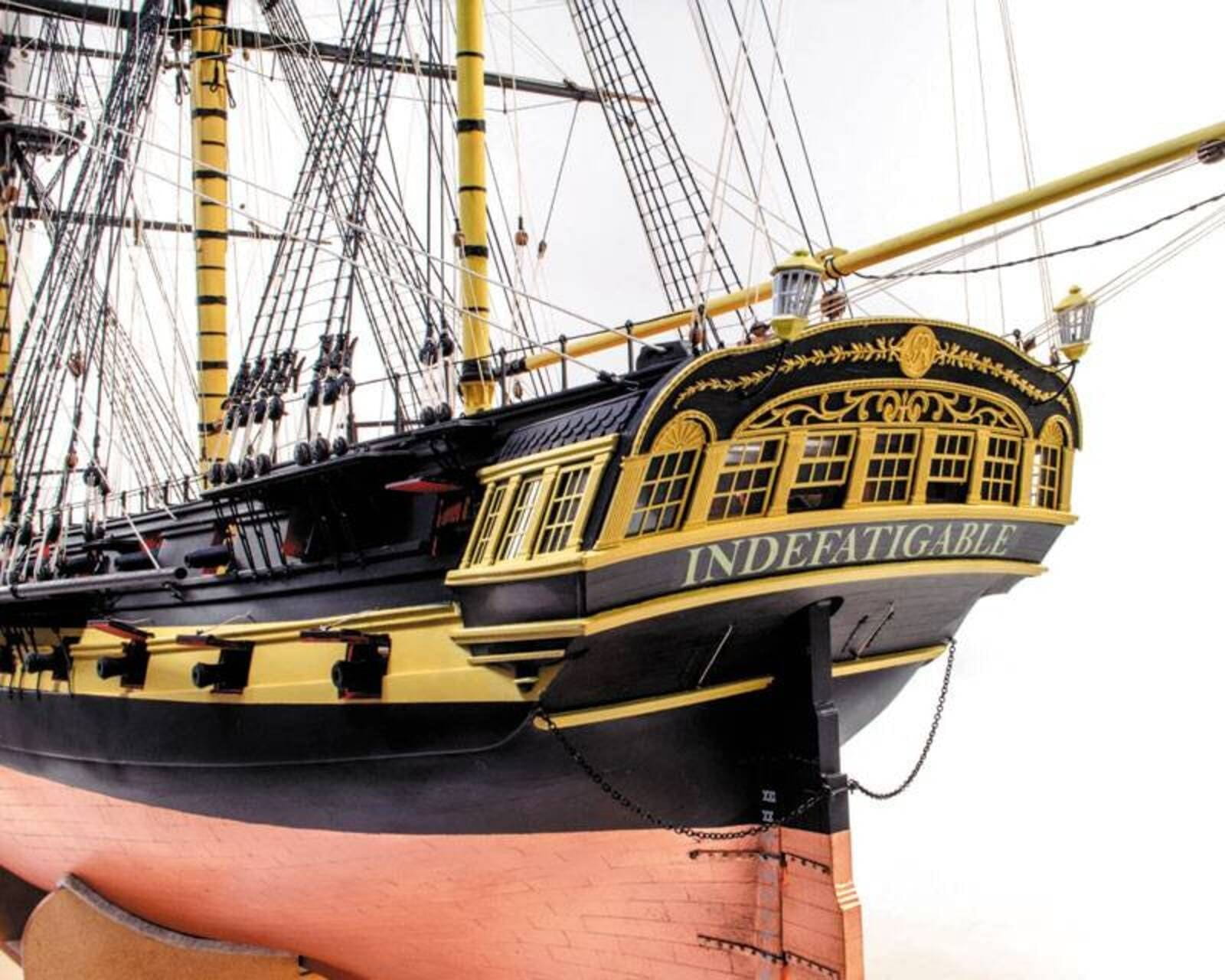 Vanguard HMS Indefatigable 1:64 Holzmodell Royal Navy 1794